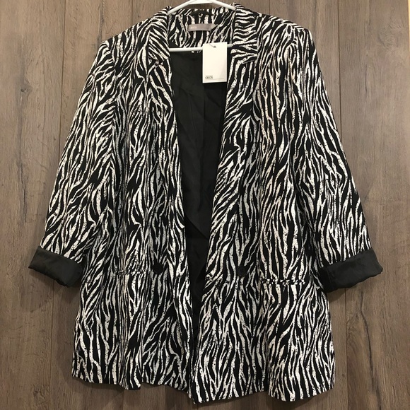 ASOS | Jackets & Coats | Asos Blazer Dress Zebra Print | Poshmark